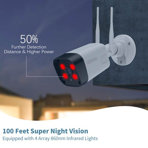 Extend Wireless Security Camera Outdoor, 5MP WiFi Cameras for Home ...