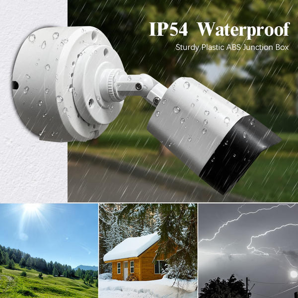 Universal Bullet Security Camera Junction Box, Waterproof Security ...