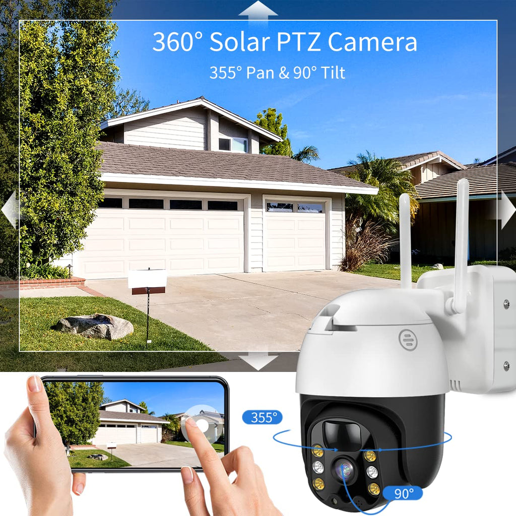 Solar Security Dome Camera,Home Surveillance Camera – OHWOAI